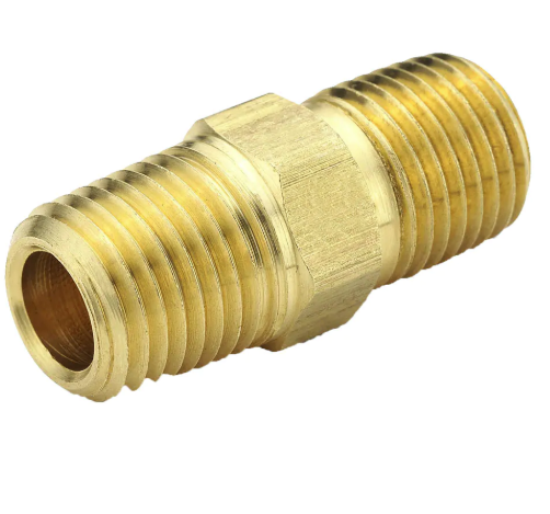 Conexion Niple hexagonal Parker Laton Macho NPT de 1/2 pulg. X Macho N Conexion Niple hexagonal Parker Laton Macho NPT de 1/2 pulg. X Macho N
