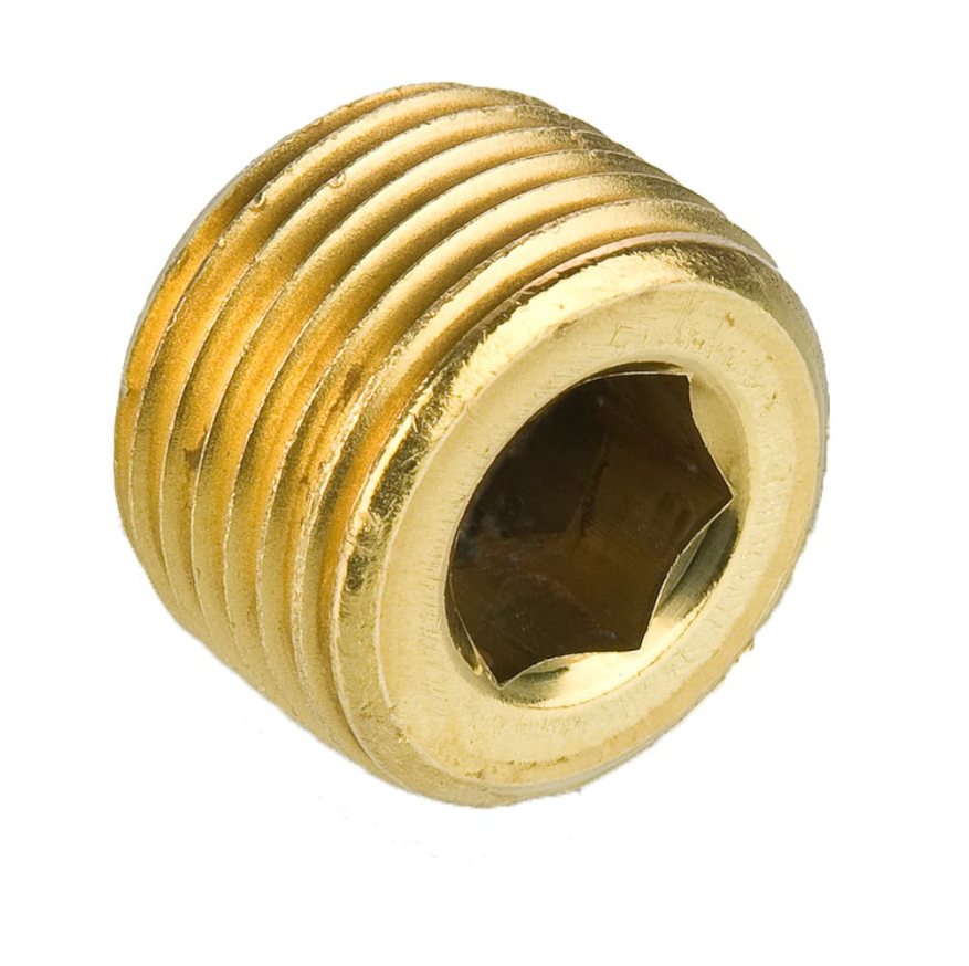Conexion Tapon cabeza hexagonal Avellanada Parker Laton Macho NPT de 1 Conexion Tapon cabeza hexagonal Avellanada Parker Laton Macho NPT de 1