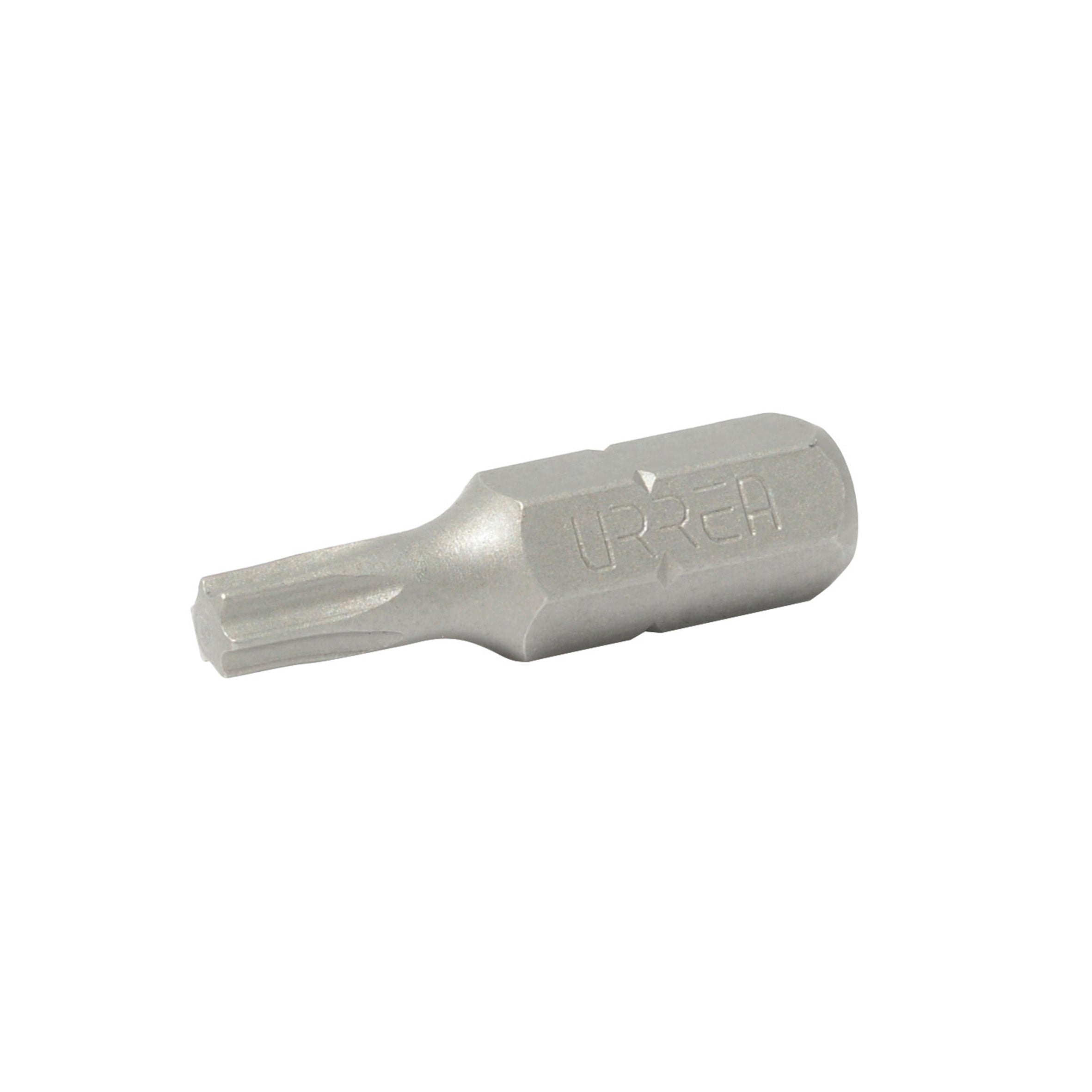 Punta Urrea de Acero Torx T15 Hexagonal 1/4 pulg. Longitud de 1 pulg.