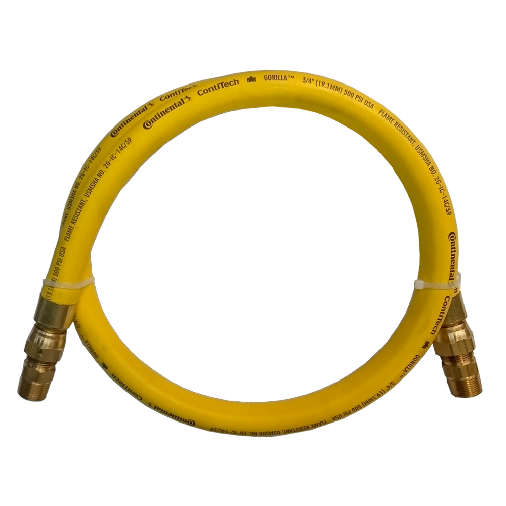 Manguera Industrial Continental de 3/4 pulg. x 1.5M long. a 500 PSI, B